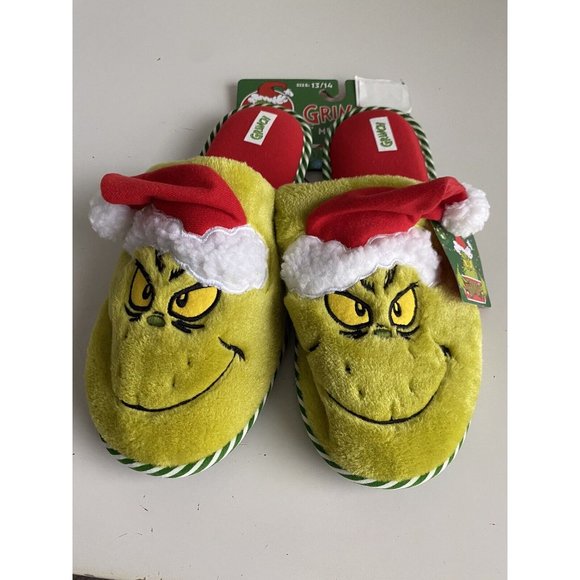 Dr. Seuss | Shoes | How The Grinch Stole Christmas Holiday Slippers ...
